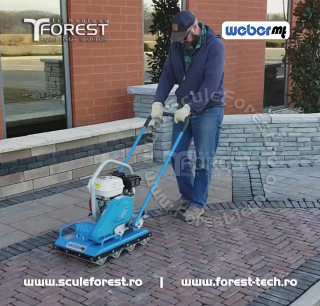 Placa compactoare cu role WEBER VPR 450 ptr. dale, pavaje