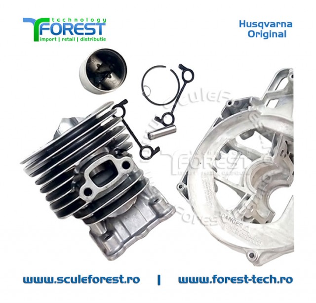 Cilindru original + carter motocoasa Husqarna 125R