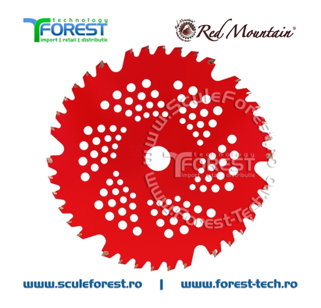 Disc (cutit) motocoasa HARD VIDIA, arbusti 255mm 40dinti | SculeForest