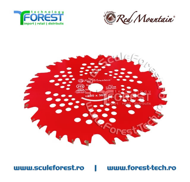Disc (cutit) motocoasa HARD VIDIA, arbusti 255mm 40dinti | SculeForest