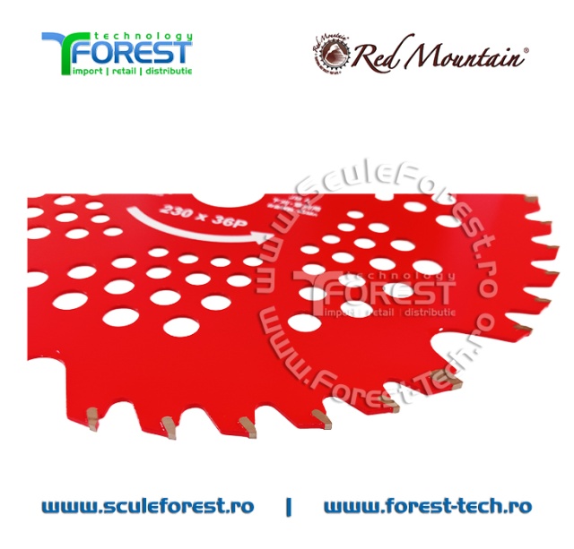 Disc (cutit) motocoasa HARD VIDIA, arbusti 255mm 40dinti | SculeForest