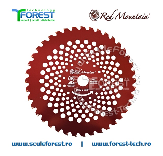 Disc (cutit) motocoasa BASIC VIDIA, arbusti 255mm 40dinti | SculeForest