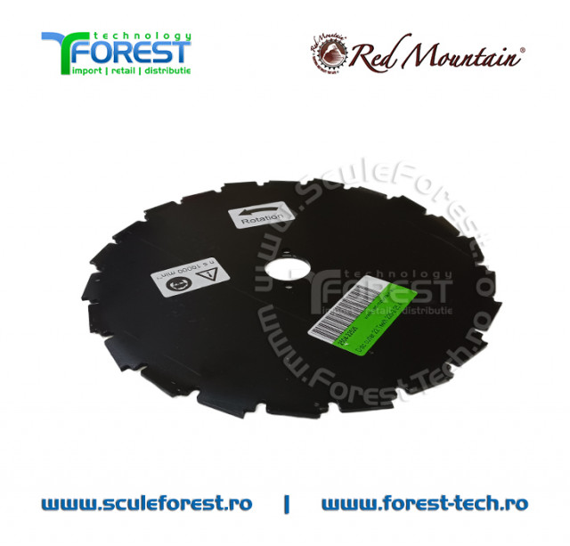 Disc (cutit) motocoasa Maxi Red Mountain, arbusti 225mm 22dinti ...