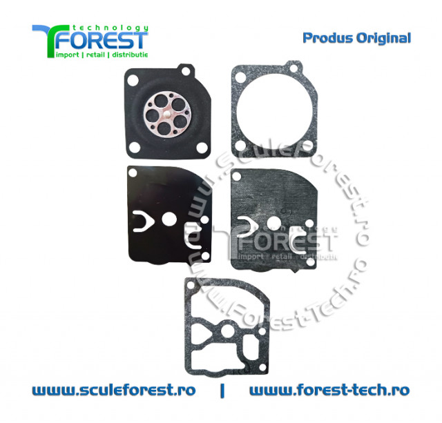 Set membrane carburator original motocoasa Husqvarna 343R, 345RX