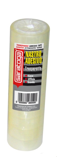 Banda adeziva "Scotch" - transparenta - pachet 10 buc. 15mm x 10m