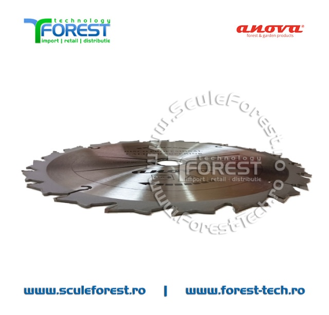 Disc (cutit) motocoasa VIDIA, arbusti 255mm 20 dinti profil curb anti ...