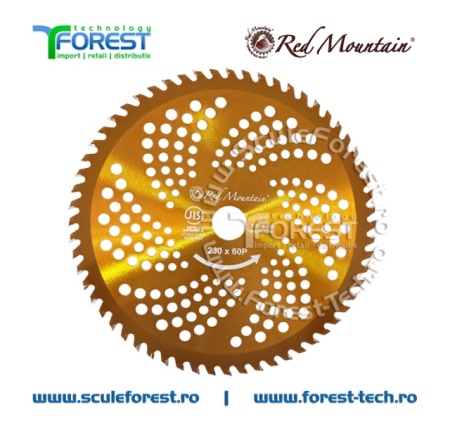 Disc (cutit) motocoasa TOUGH VIDIA, arbusti 230mm 60dinti | SculeForest