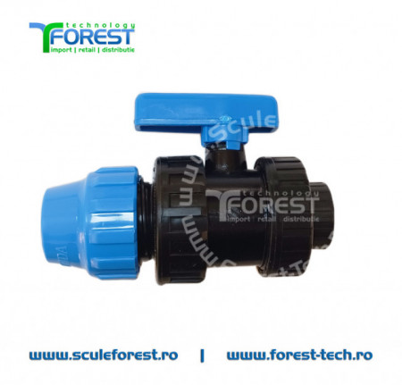 Robinet apa PEHD, mufa-filet interior, 25 x 3/4", PN 10