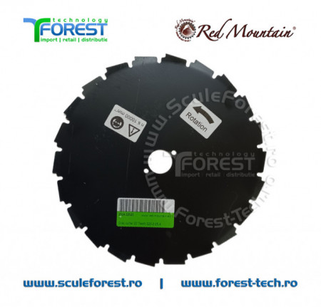 Disc (cutit) motocoasa Maxi Red Mountain, arbusti 225mm 22dinti ...
