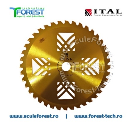 Disc (cutit) motocoasa VIDIA ITAL, arbusti 255mm 40dinti | SculeForest
