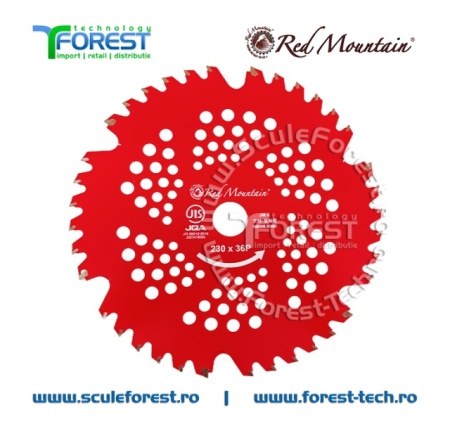 Disc (cutit) motocoasa HARD VIDIA, arbusti 230mm 36dinti | SculeForest