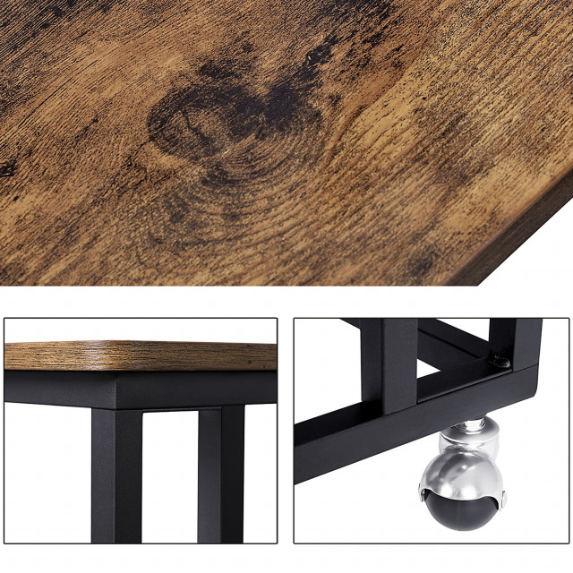 Masuta cafea vintage, cu rotile