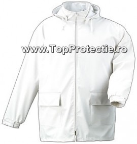 Jacheta impermeabila alba industria alimentara