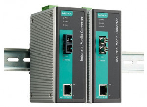 Media convertor industrial Ethernet la Fibră optică, Moxa IMC-101