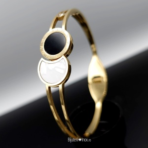 Bratara din inox stil Catusa cu Zirconiu- BF964