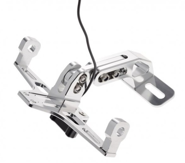 Universal moto registration number plate holder (silver)