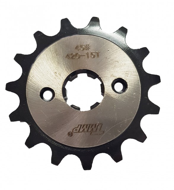 Pinion for small chain 420 15 teeth