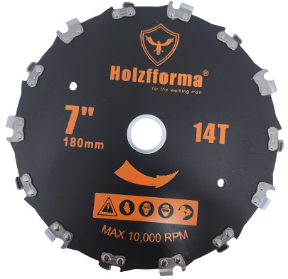 Special brush cutter disc for dense vegetation