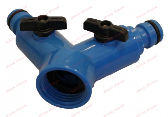 Branched valve connector