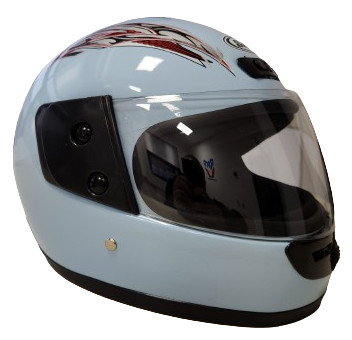 Casca scuter Full Face Safe (bleu)