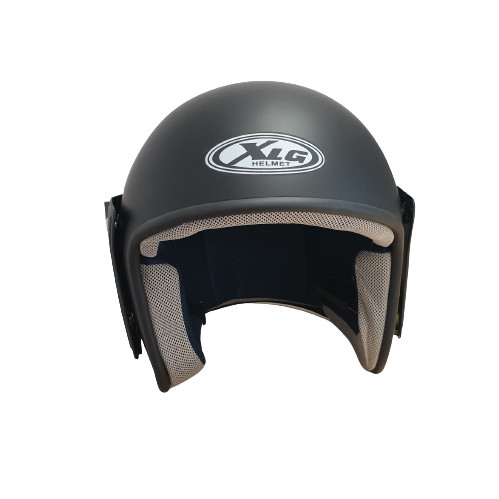 Casca scuter open face simpla (negru mat)