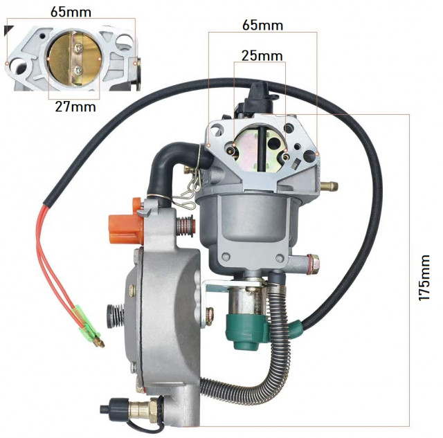 Conversion kit GPL generator for Honda GX 390, 188F (13HP)