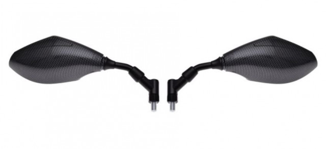 Carbon rhomb scooter mirrors