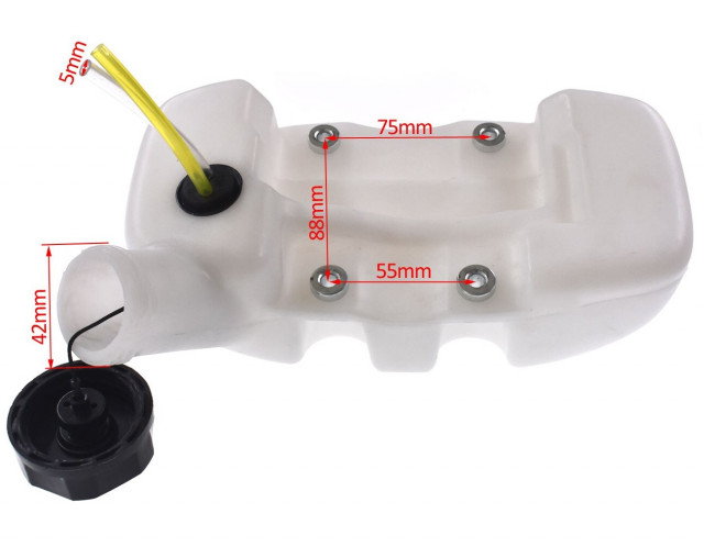 Gas tank for brush cutter Husqvarna 143R