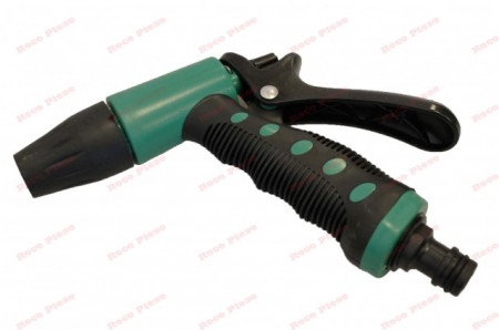 Adjustable garden hose gun with trigger