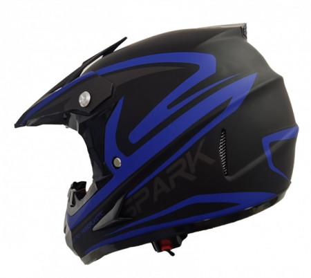 Blauer Spark ATV / Enduro-Helm (L)