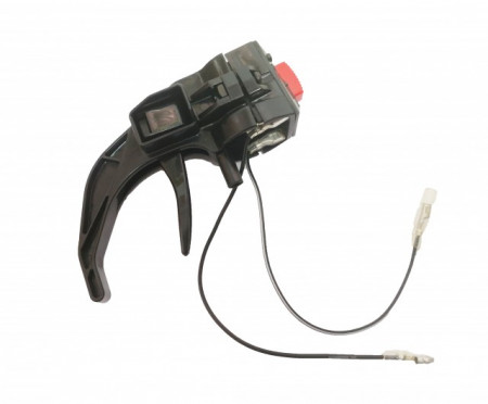 Throttle lever for tiller with built-in button - 26mm