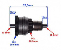 Bendix for scooter Piaggio Zip 50cc (2 strokes)