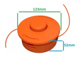 Mosor motocoasa cu fir 25-2 (Nr 4) - portocaliu