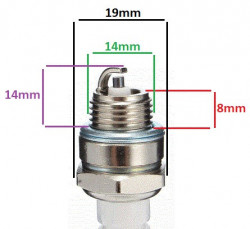 Chainsaw / brush cutter spark plug pack (50 pcs)