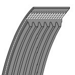 Concrete mixer belt 6PJ 610 SKF