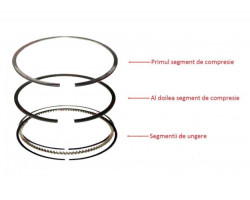 Piston rings for scooters 4T 50cc 39mm cal. 1