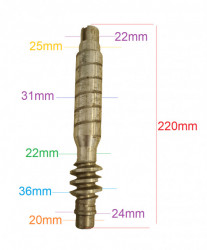 Ax melcat pentru motosapa / motocultor Szentkiraly Midi-Charlie