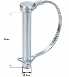 Surub si bolt de forfecare semicerc (8 x 70mm)