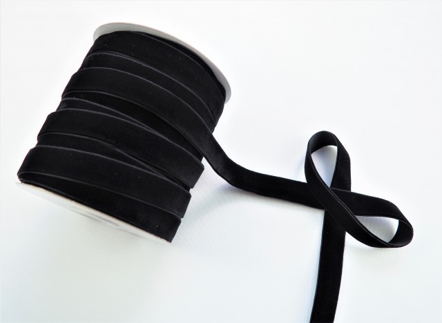 *Banda catifea neagra 10, 15, 25, 38mm