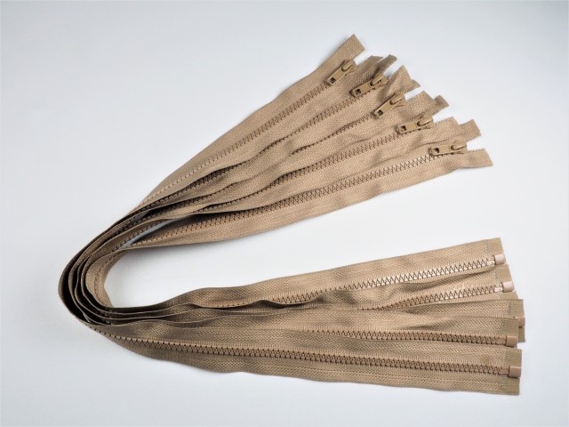 Fermoare detasabile #5 injectate 50,60,70,75,80,90 cm bej