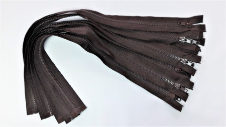 Fermoare detasabile #5 injectate 50,60,75,80,90 cm maro inchis cod302