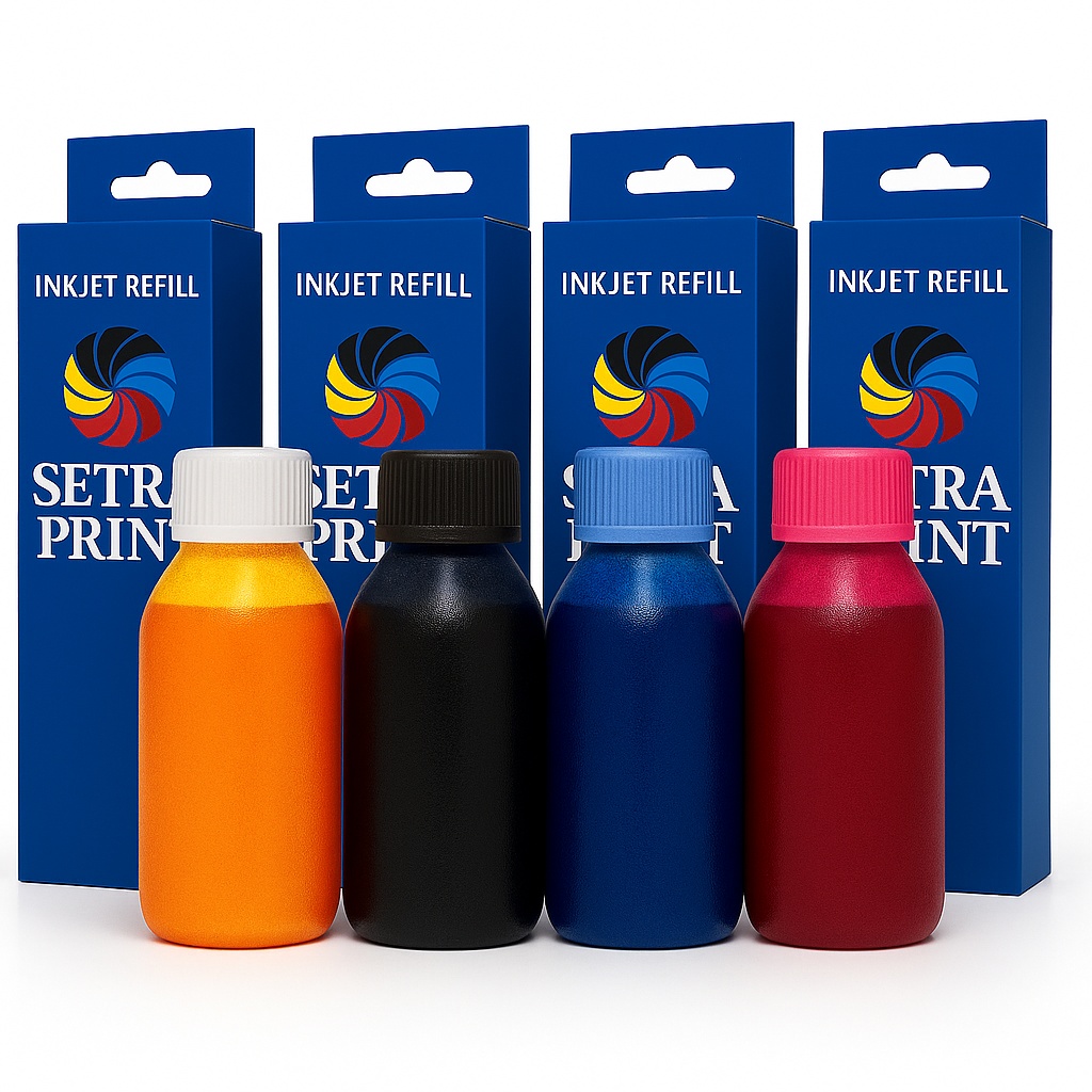 SET cerneala PIGMENT pentru cartuse HP934 black HP935 color ( 4 x 100 ...