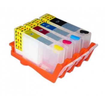 Set cartuse reincarcabile pt HP912 refilabile, HP912XL, HP Officejet ...