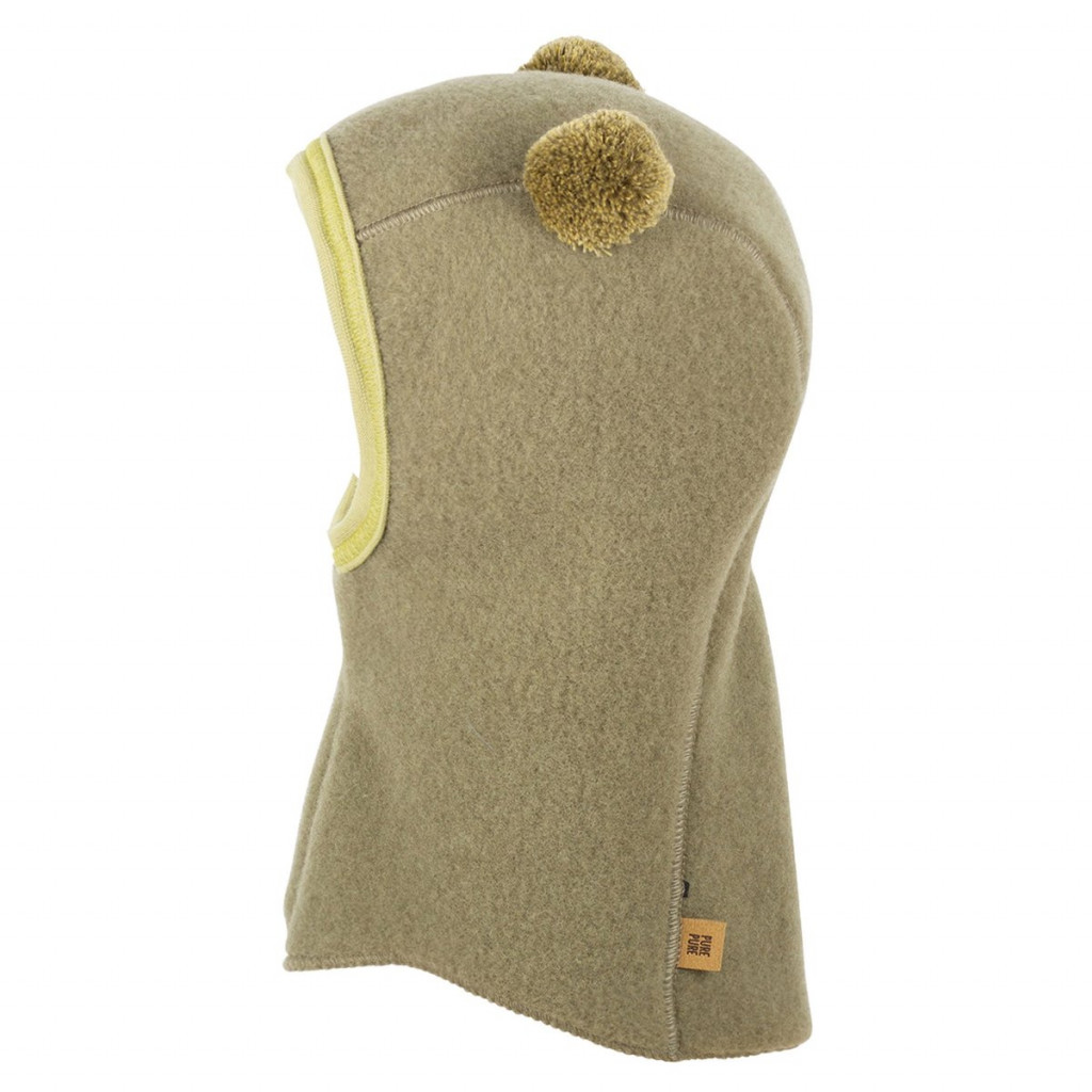 Cagulă din lână merinos fleece Pure Pure - Green Moos