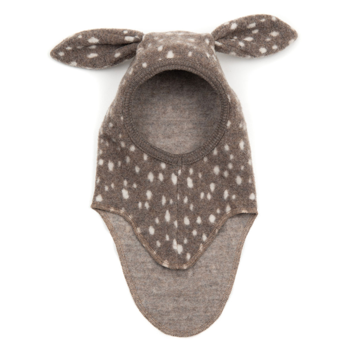 Cagulă lână merinos fleece Huttelihut - BunBun Brown