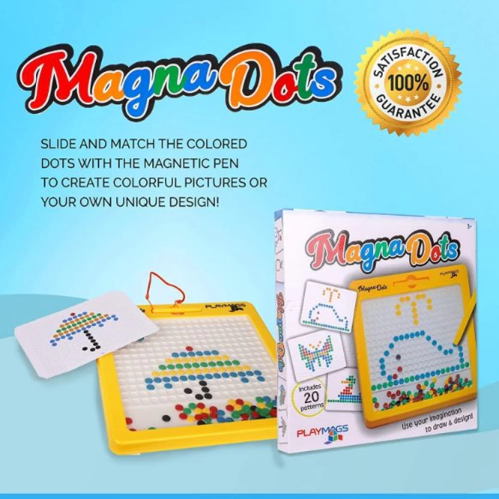 Tablă Magnetică de Desenat - Playmags Magna Dots (Large)