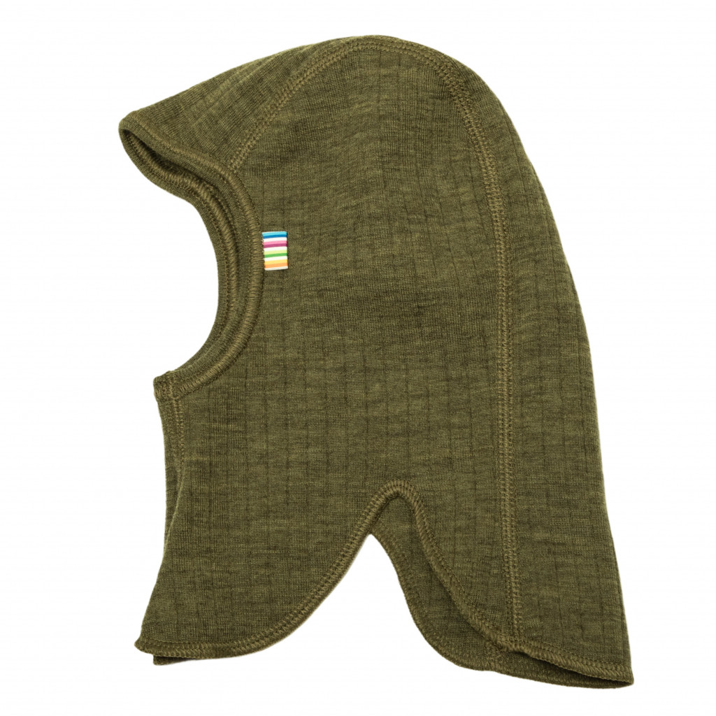 Cagulă dublată lână merinos Joha - Basic Moss Melange