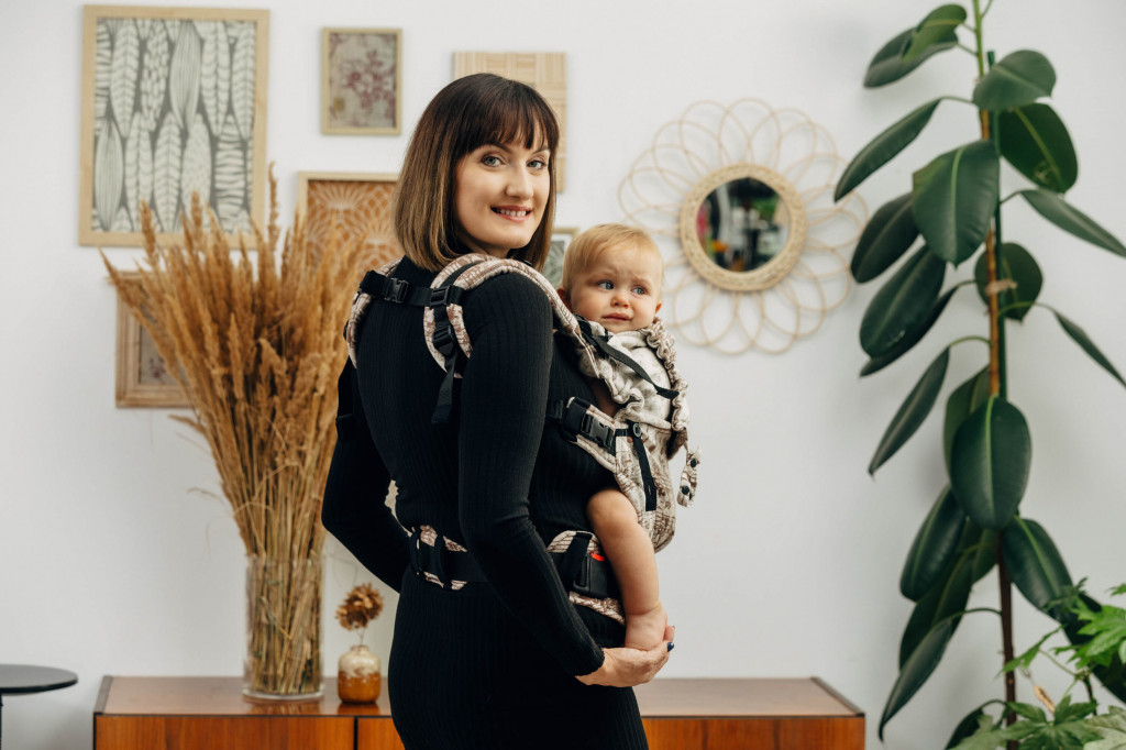 Lenny Upgrade, Symphony Cream & Brown - Marsupiu Ergonomic