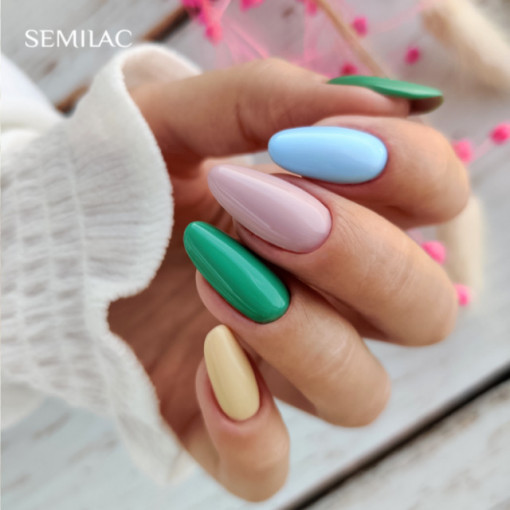 Oja Semipermanenta Semilac 588 Fresh Green HEMA FREE 7ml