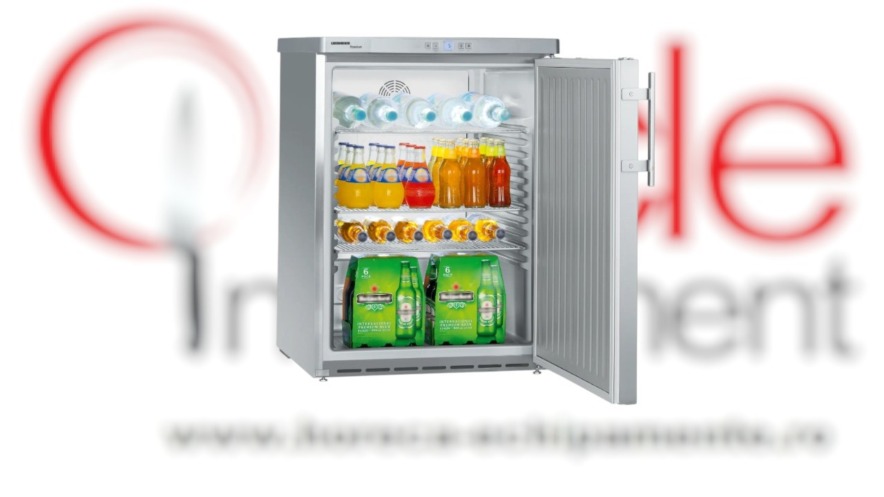 Mini frigider, minibar răcire dinamică, 130 litri, inox, Liebherr